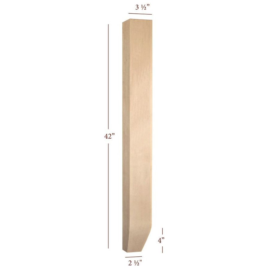 Medium Shaker Bar Post with Tapered Foot – Fancy Table Legs