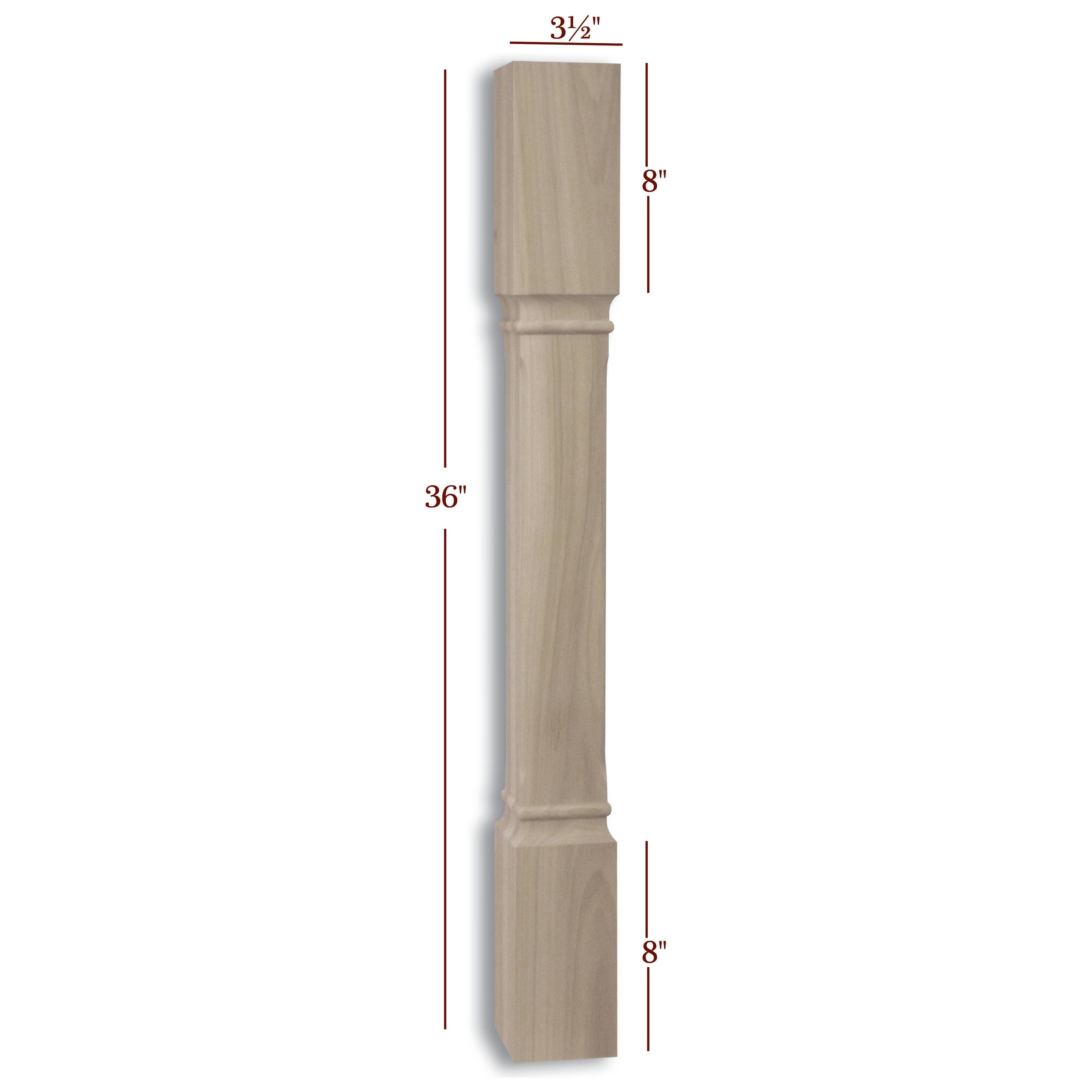 Charlotte Contemporary Medium Square Island Leg – Fancy Table Legs