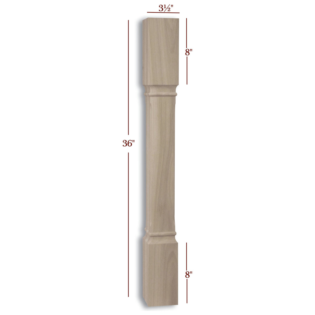 36 Inch Table Legs & Posts | Fancy Table Legs